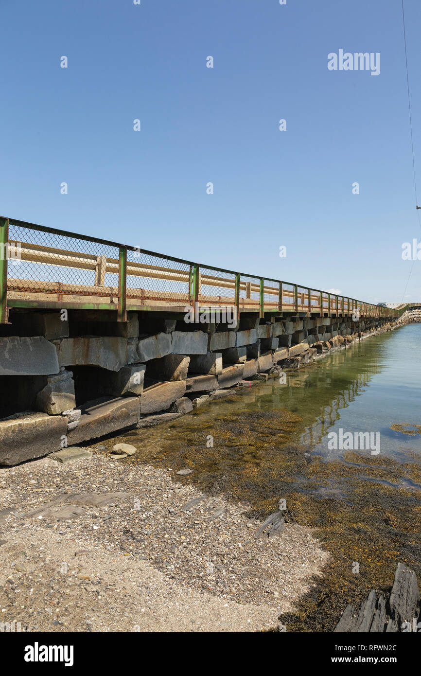 Bailey Island Bridge in Harpswell, Maine USA, which is on the New ...