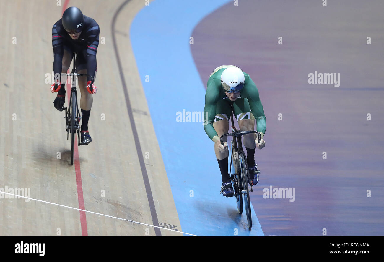 Joe Trueman (right) wins sprint B against Jason Kenny (left) to win ...