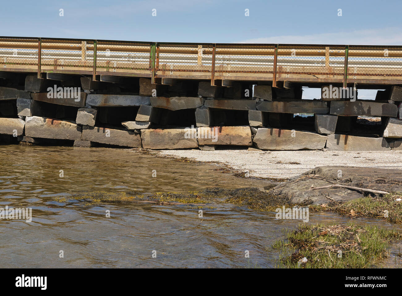 Bailey Island Bridge in Harpswell, Maine USA, which is on the New ...