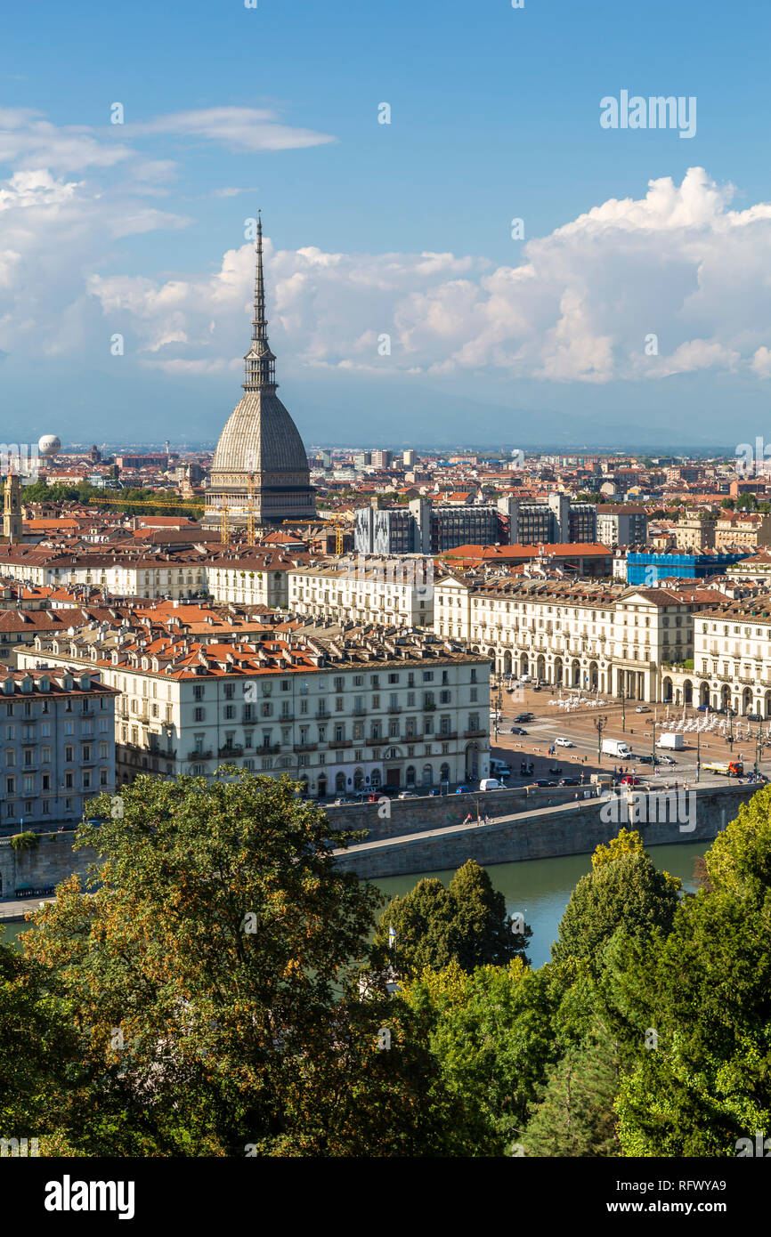 View of Turin from Santa Maria del Monte dei Cappuccini, Turin ...
