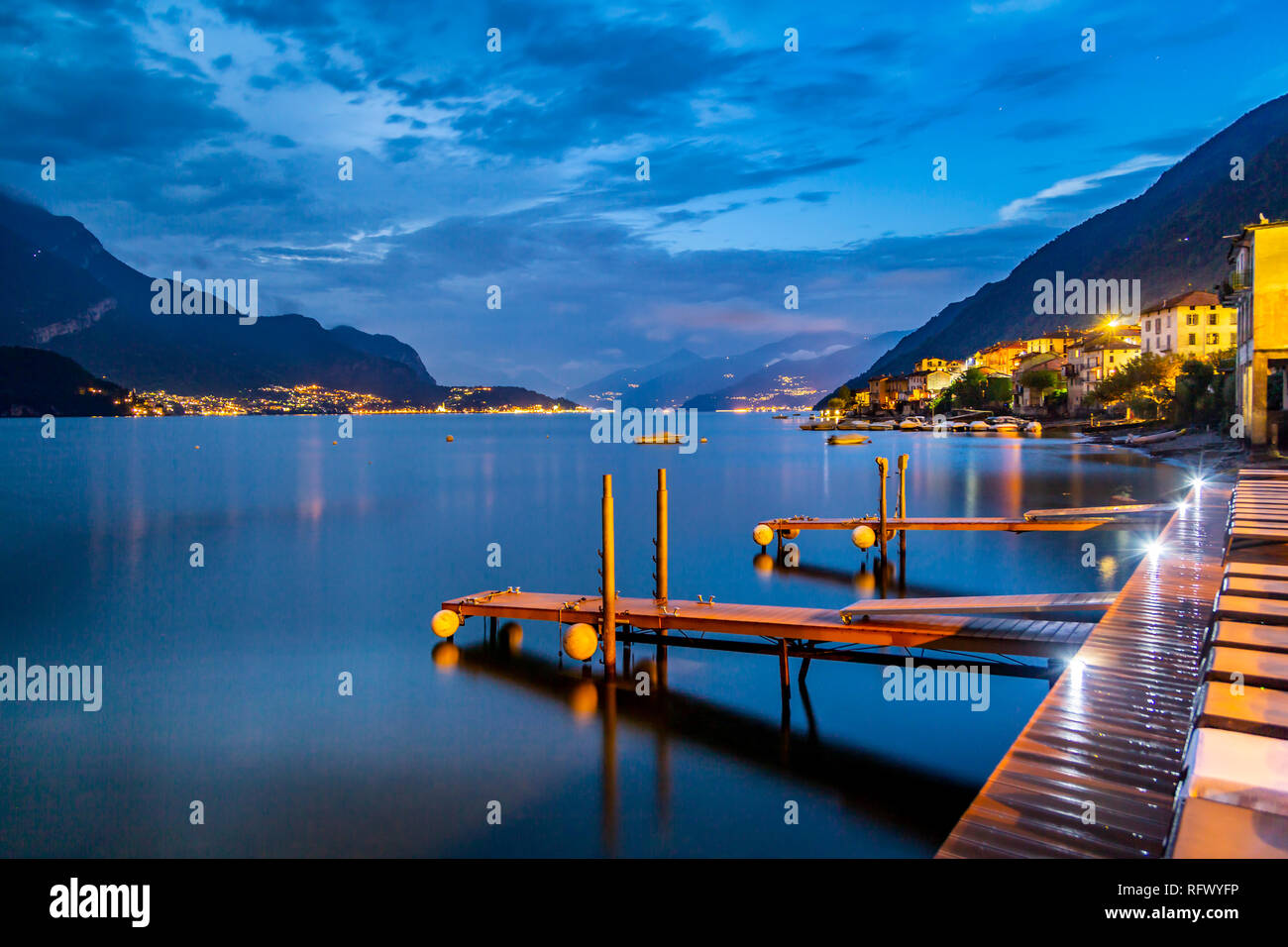 Lake como lezzeno village lakes hi-res stock photography and images - Alamy