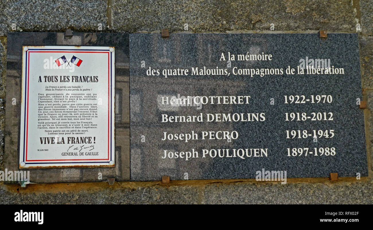 The appeal of june 18 pronounced by general de gaulle hi-res stock ...