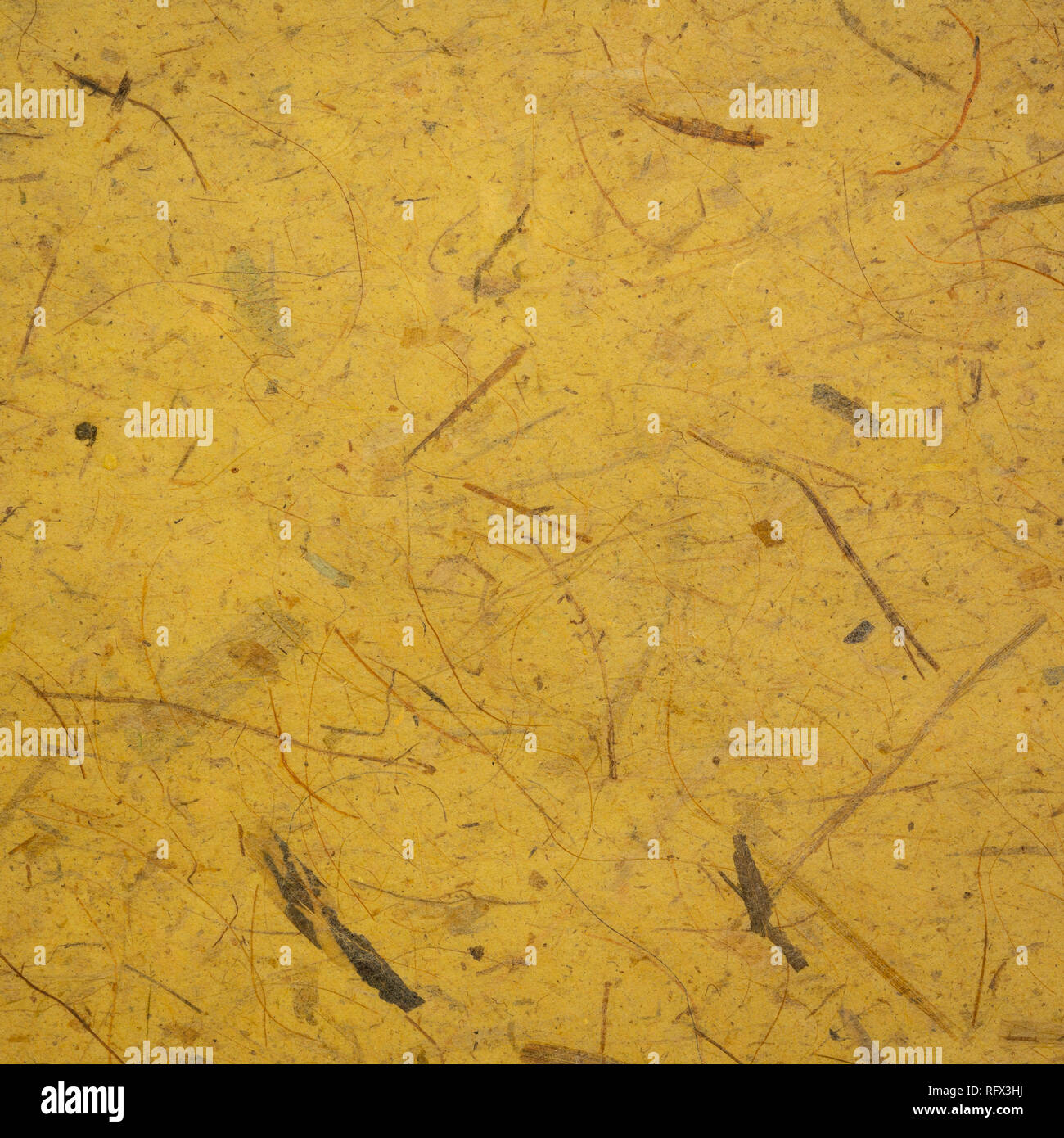background of yellow Thai banana paper with heavy banana bark ...