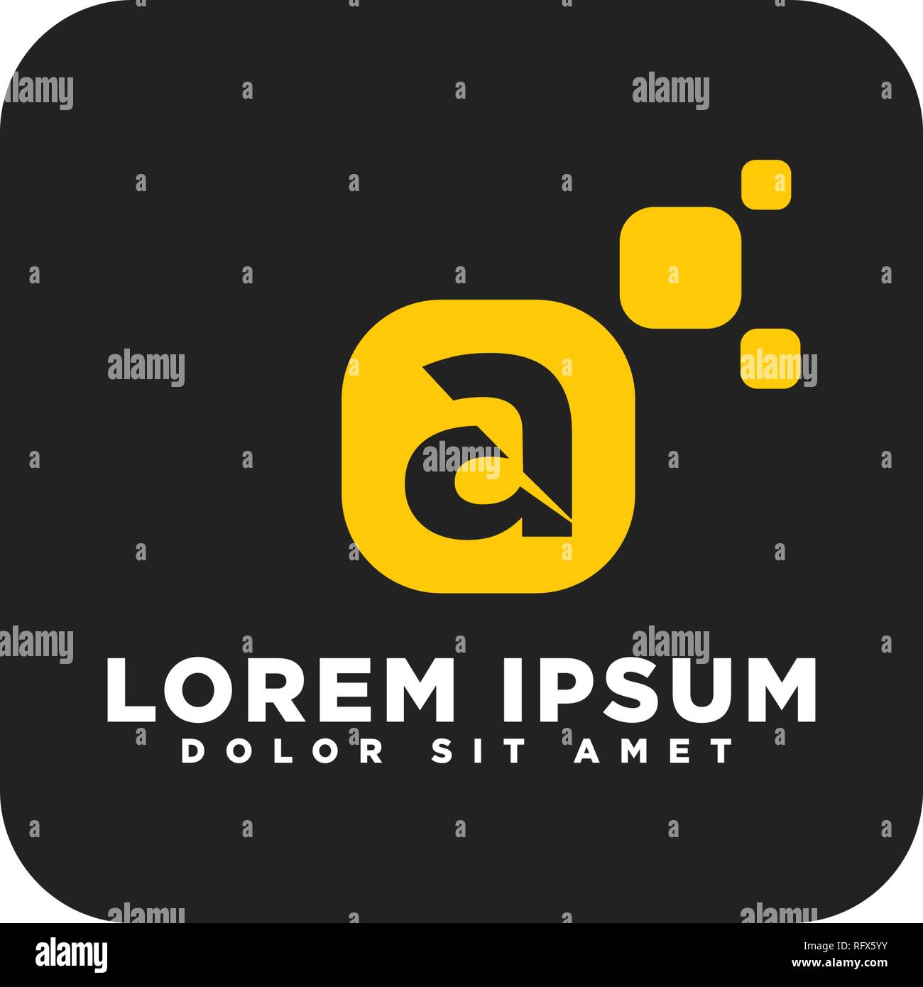 initial A, aa logo template vector illustration element isolated ...