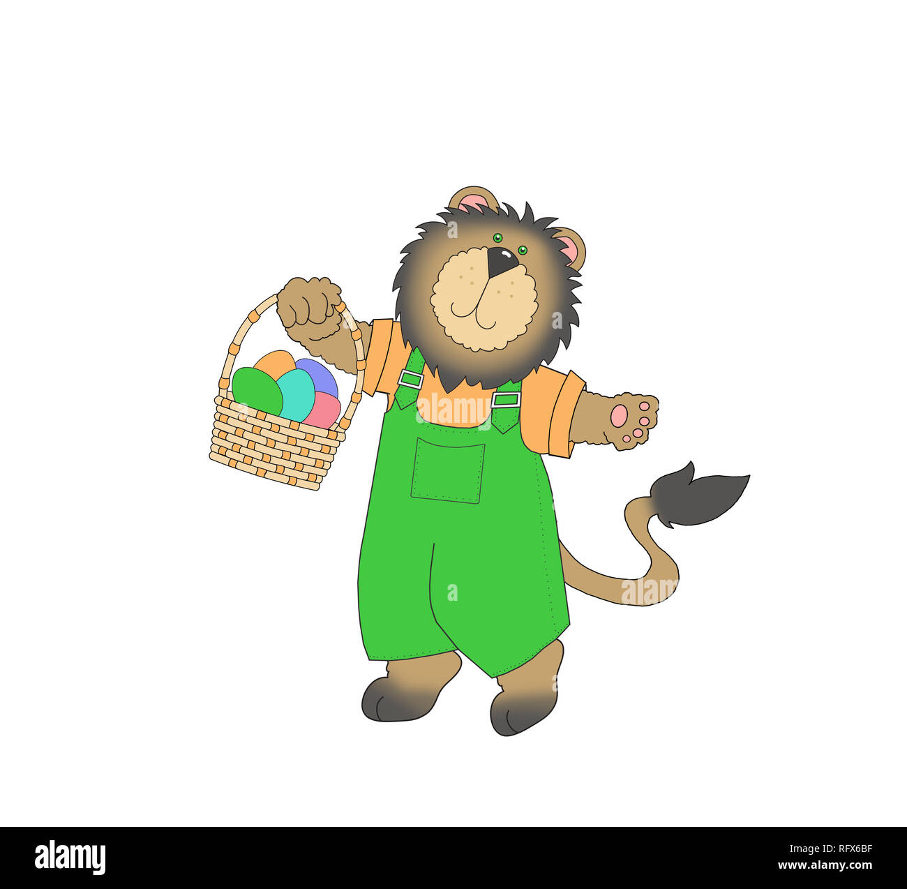 Cartoon clipart lion hi-res stock photography and images - Alamy