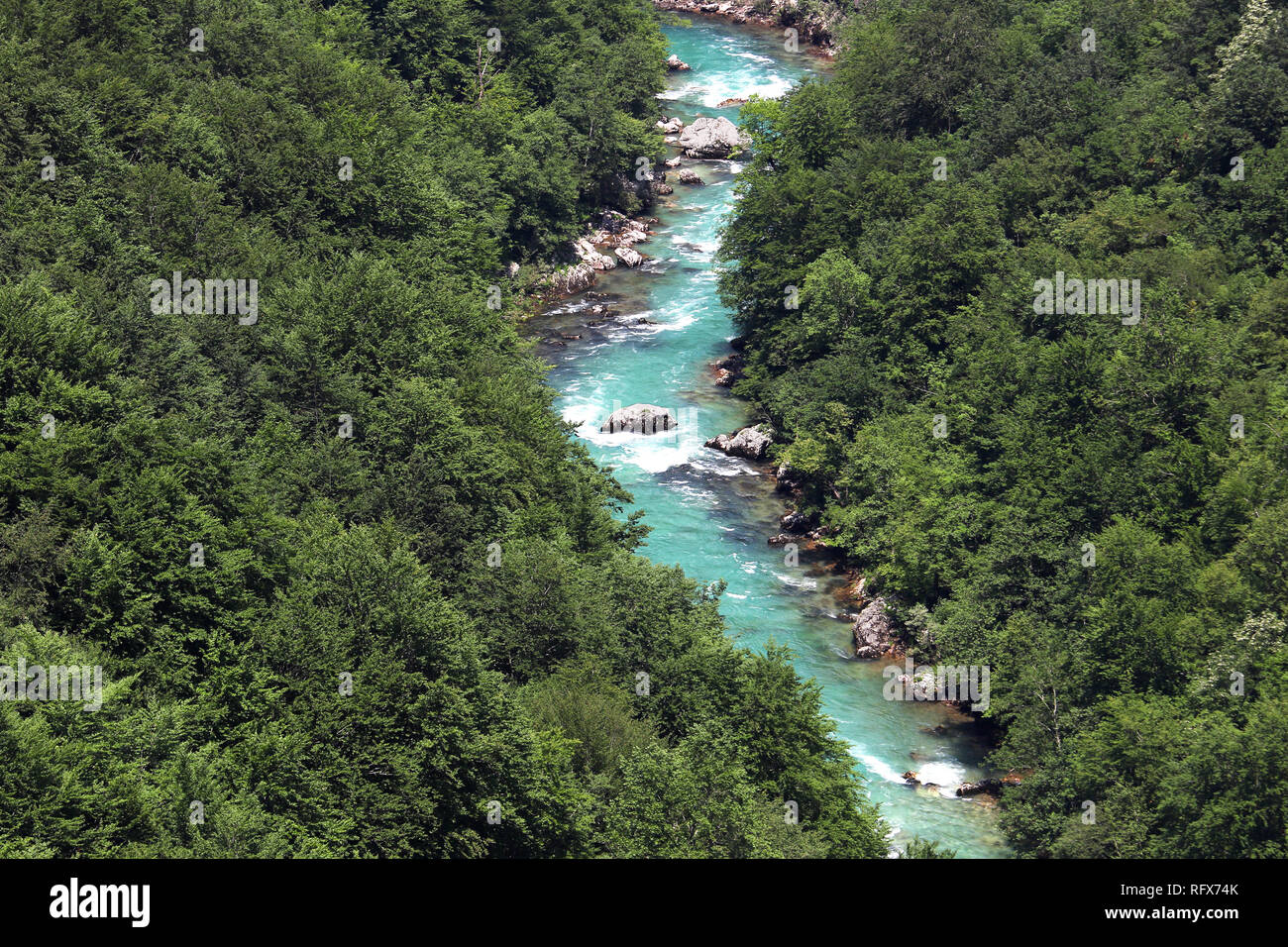 Top view to the river tara hi-res stock photography and images - Alamy