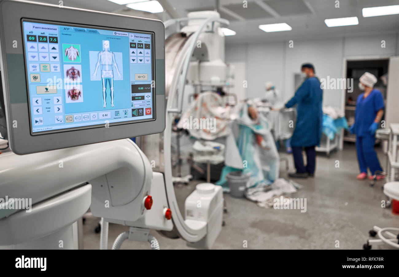 Specialist working in monitoring room hi-res stock photography and ...