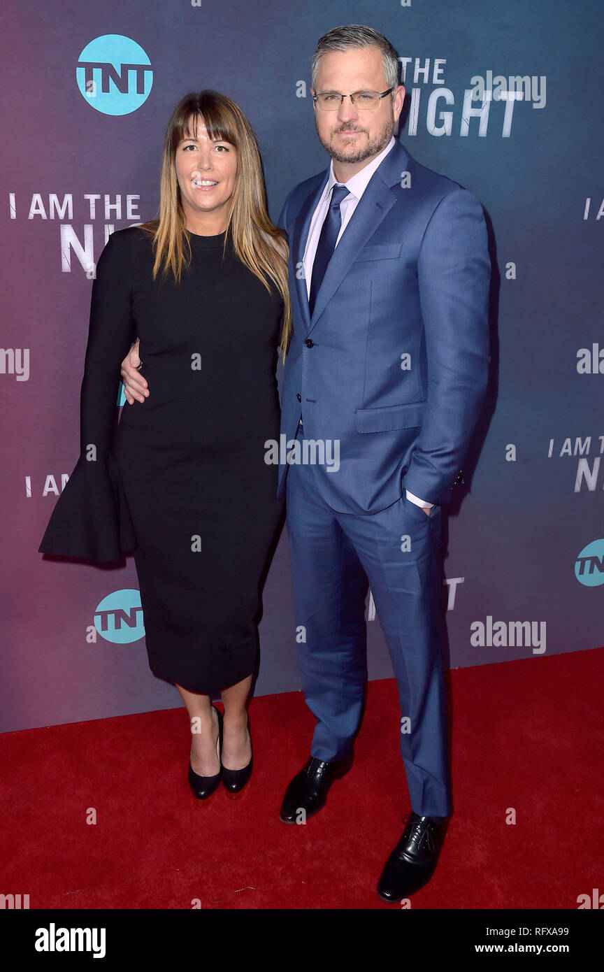 Patty Jenkins and Sam Sheridan attending the TNT series premiere of 'I Am the Night' at Harmony ...