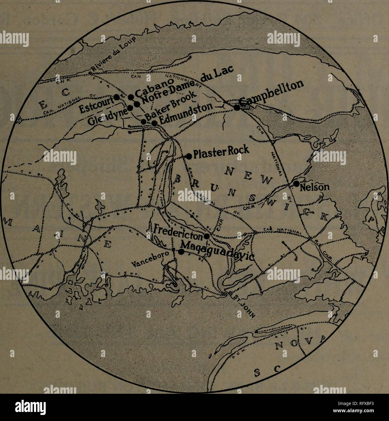 Canada map 1920 hi-res stock photography and images - Alamy