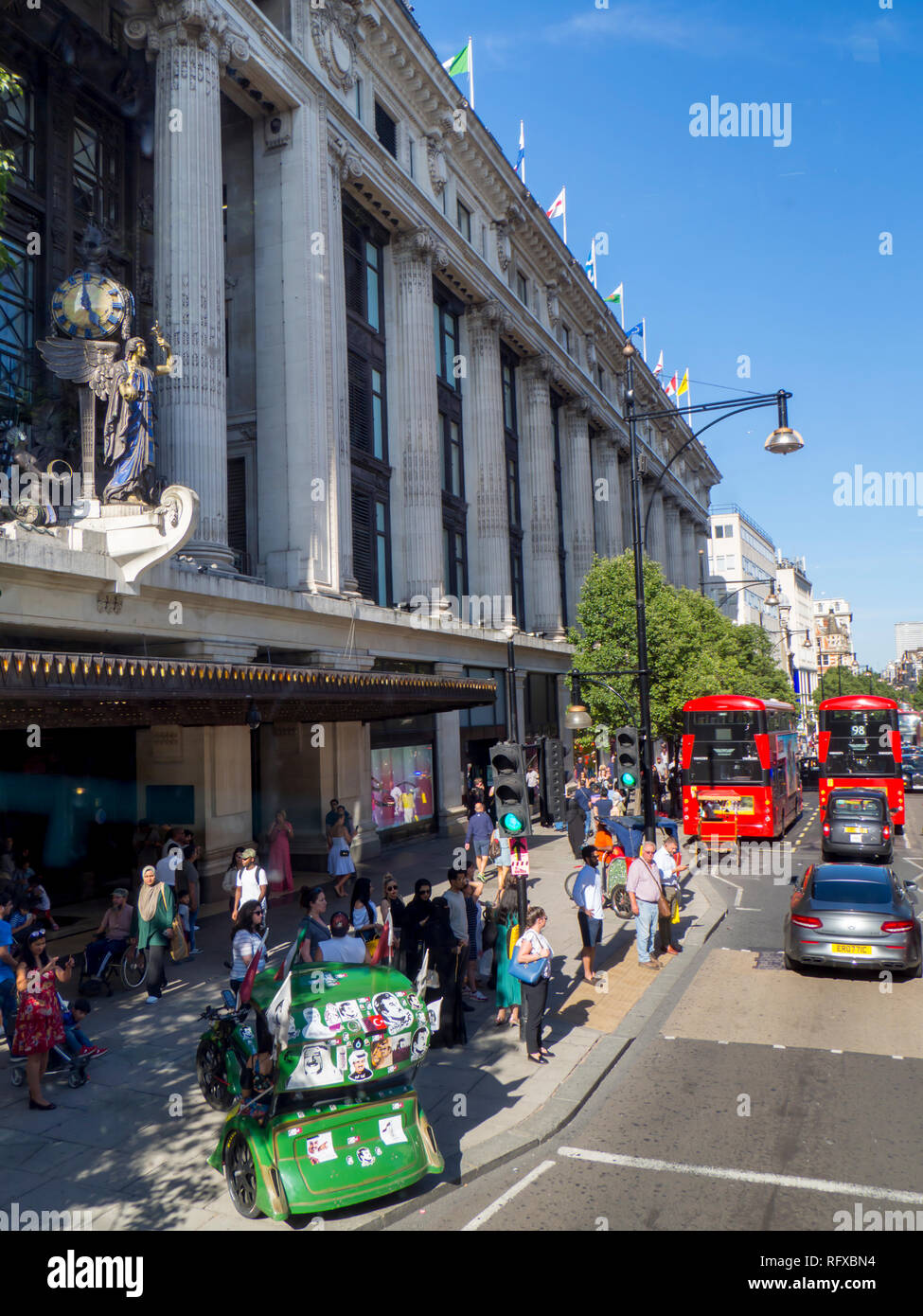 europe, UK, England, London, Oxford street Selfridges Stock Photo - Alamy