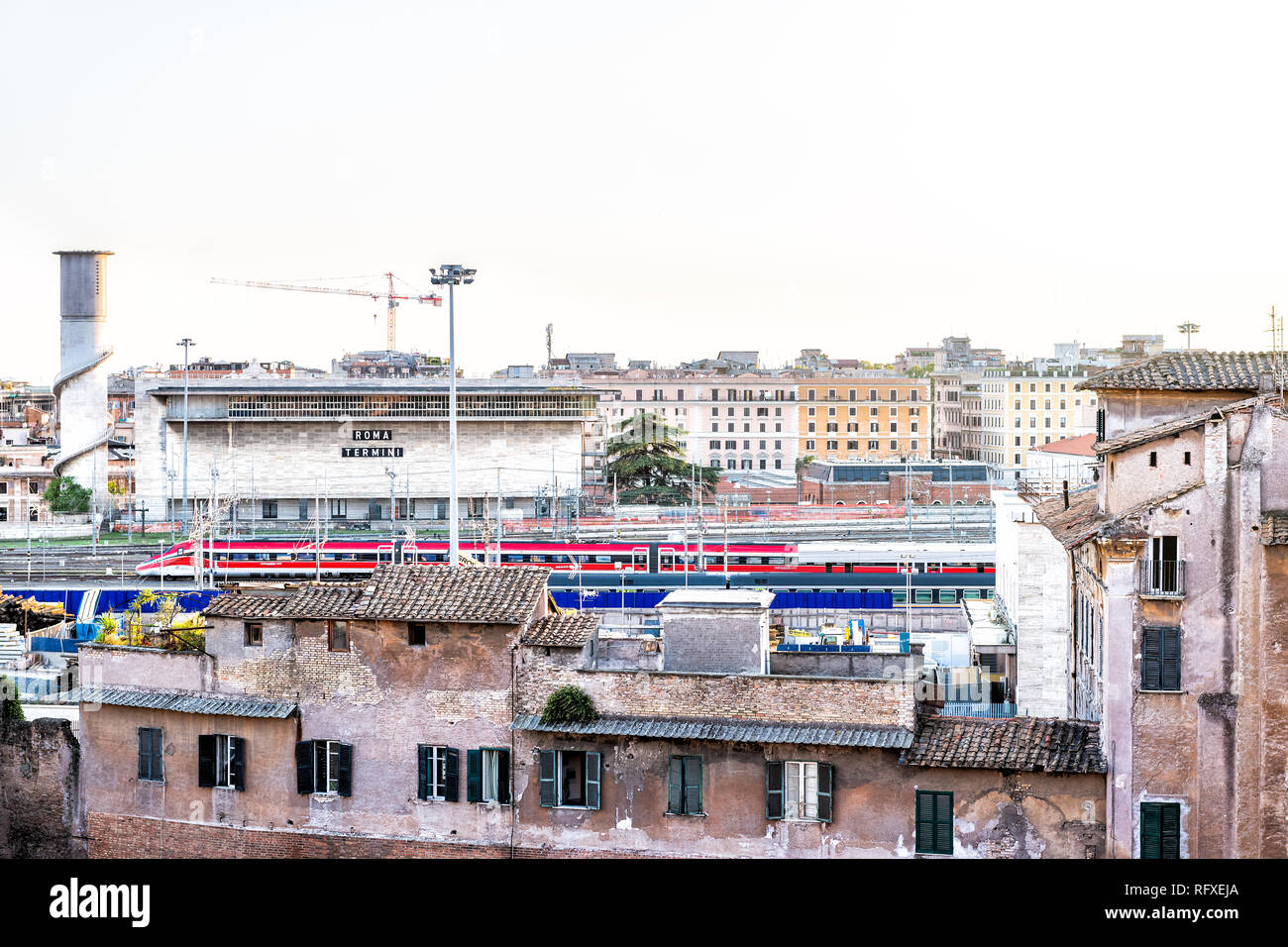 Roma termini central train station rome italy europe hi-res stock ...