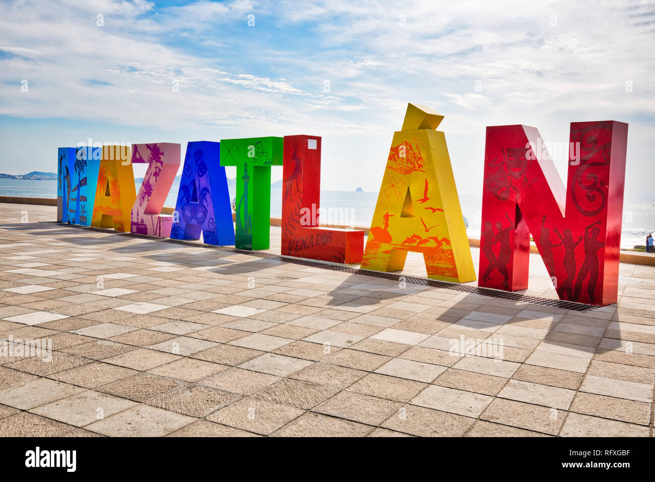 Mazatlan Golden Zone (Zona Dorada), famous touristic beach resort zone ...