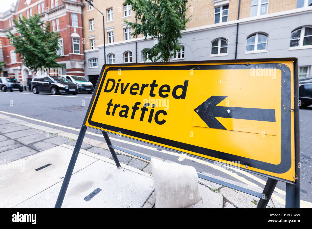 Diversion london road hi-res stock photography and images - Alamy
