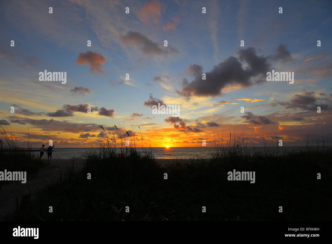 Sunrise at the Beach at Fort Pierce, Florida Stock Photo - Alamy