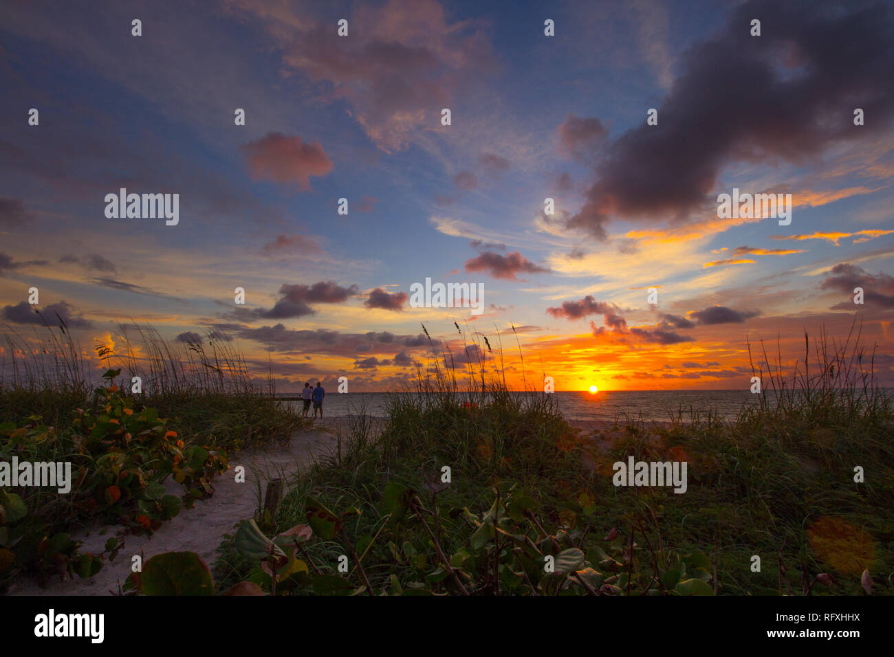 Sunrise at the Beach at Fort Pierce, Florida Stock Photo - Alamy