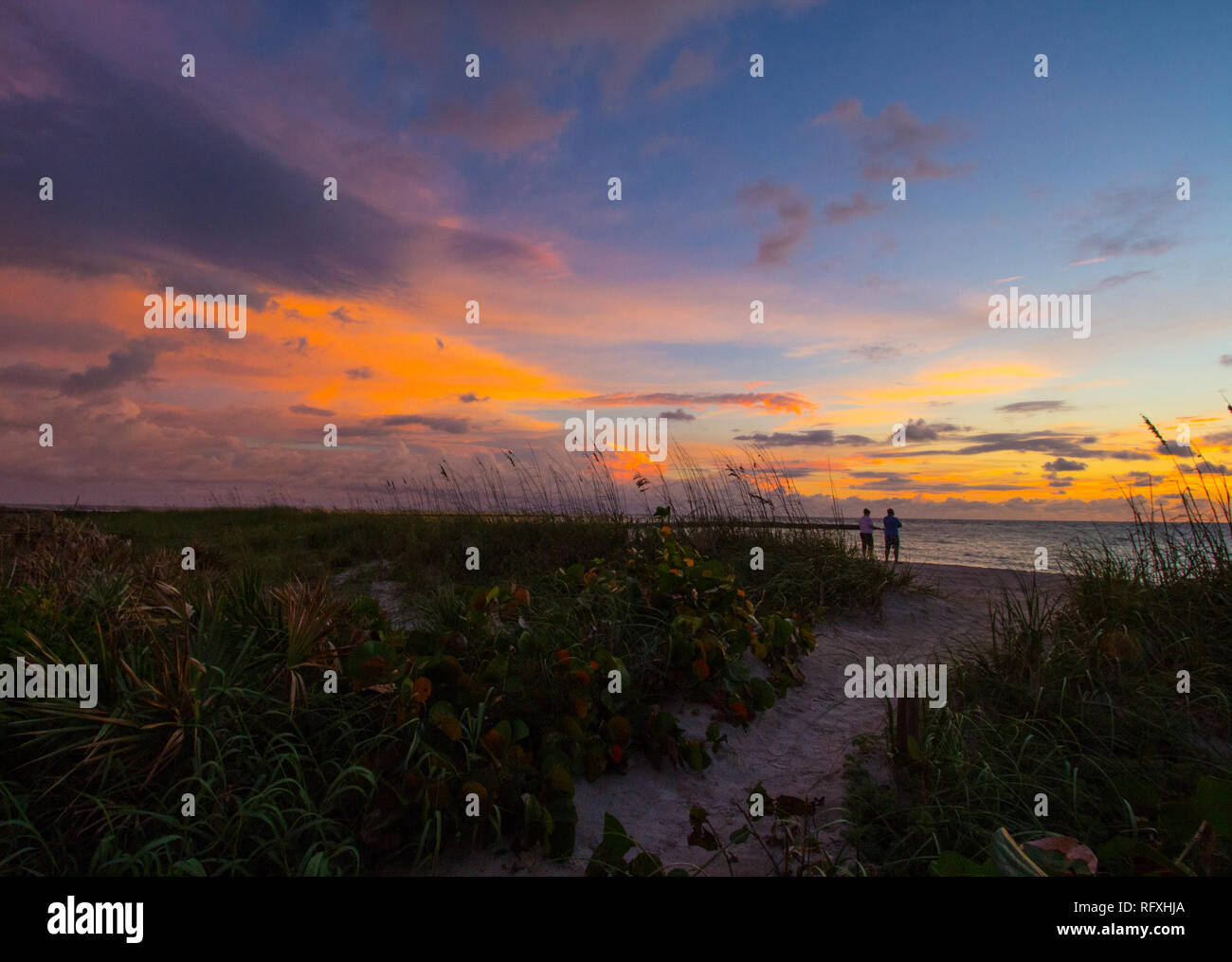 Sunrise at the Beach at Fort Pierce, Florida Stock Photo - Alamy