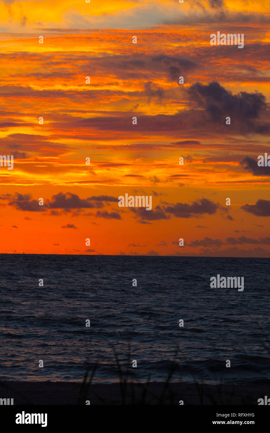 Sunrise at the Beach at Fort Pierce, Florida Stock Photo - Alamy