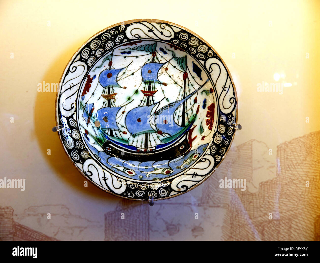 Exhibition of Turkish Pottery on the Greek Island of Rhodes in the ...