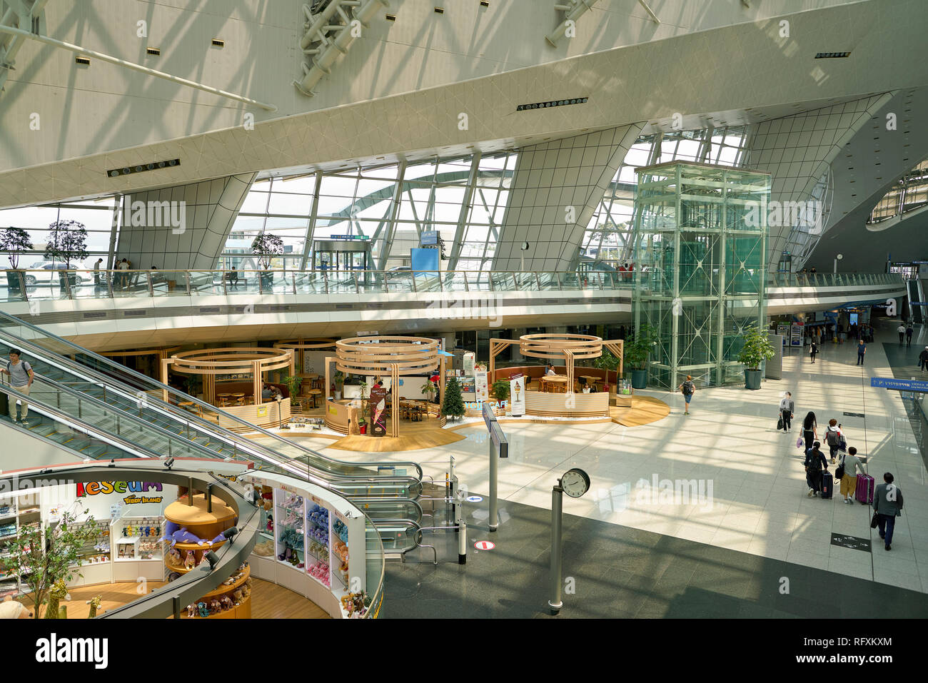 INCHEON, SOUTH KOREA - CIRCA MAY, 2017: inside Incheon International ...