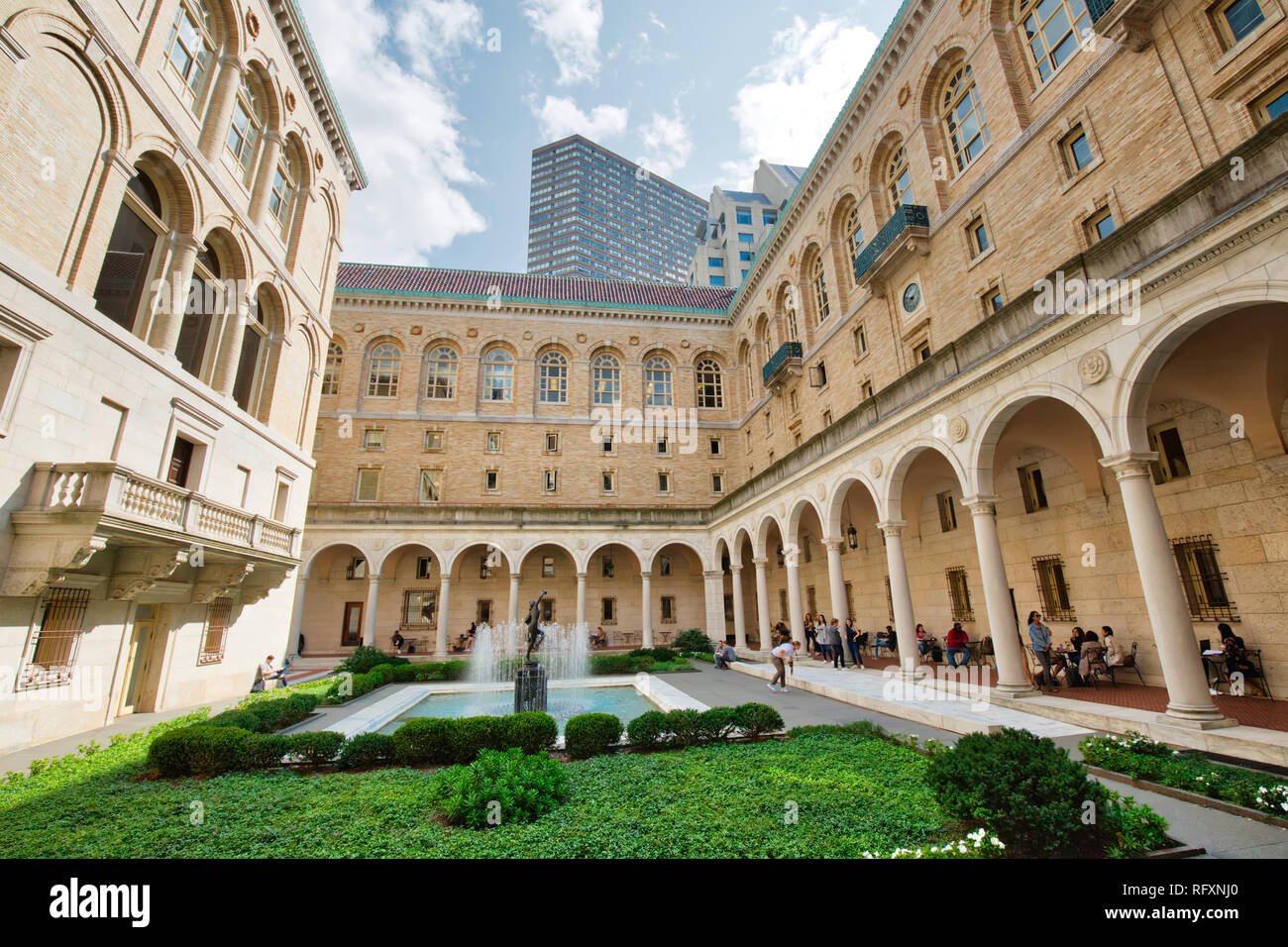 Boston library interior hi-res stock photography and images - Alamy