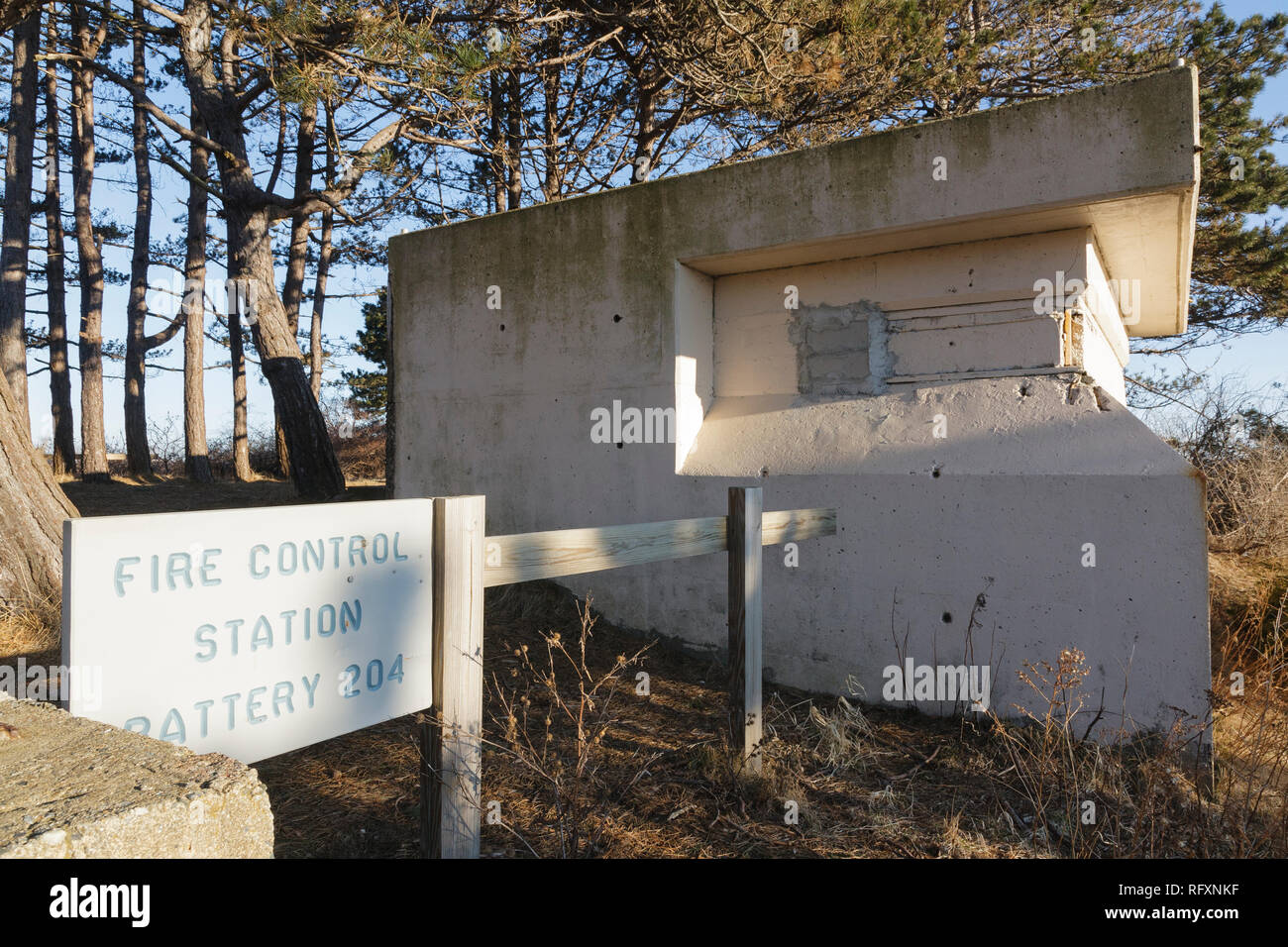 Remnants of Fort Dearborn at Odiorne Point State Park in Rye, New ...