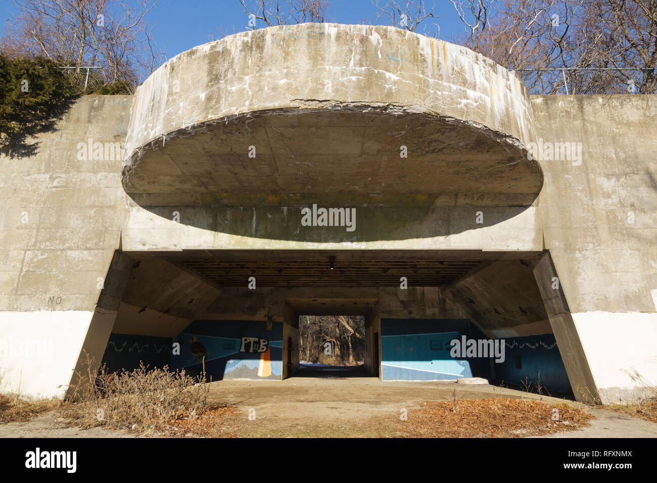 Remnants of Fort Dearborn at Odiorne Point State Park in Rye, New ...