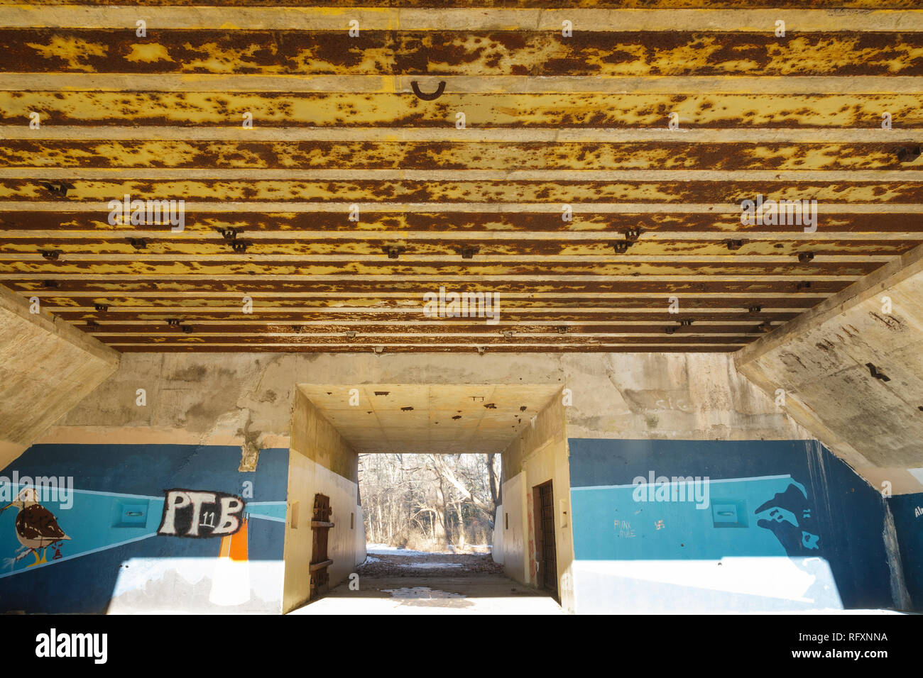 Remnants of Fort Dearborn at Odiorne Point State Park in Rye, New ...