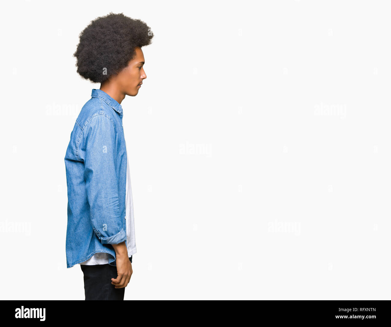 Afro hair silhouette Cut Out Stock Images & Pictures - Alamy