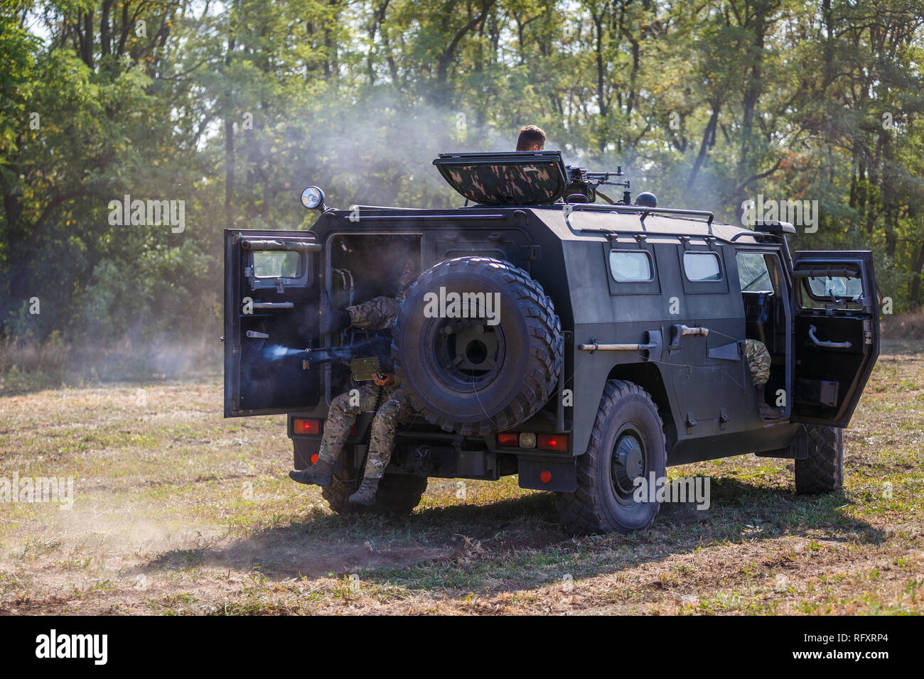 Historical festival Sambek Heights. Soldiers of special purpose ...
