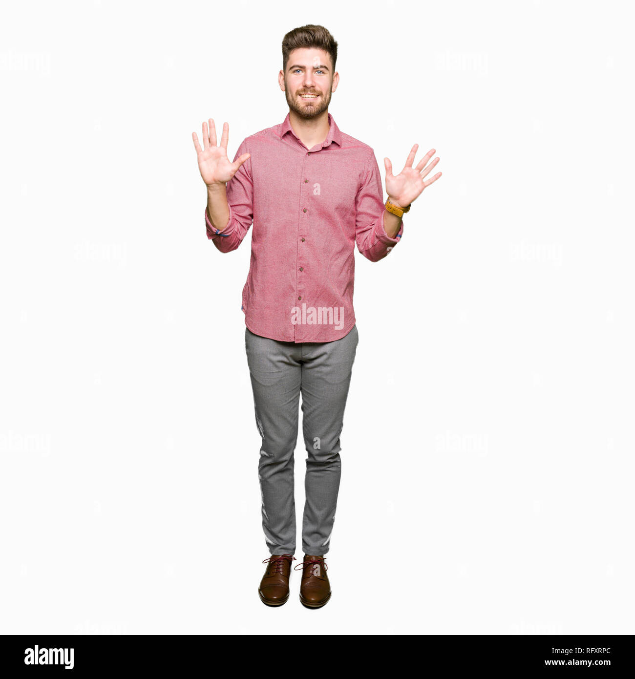 Counting number ten hand Cut Out Stock Images & Pictures - Alamy