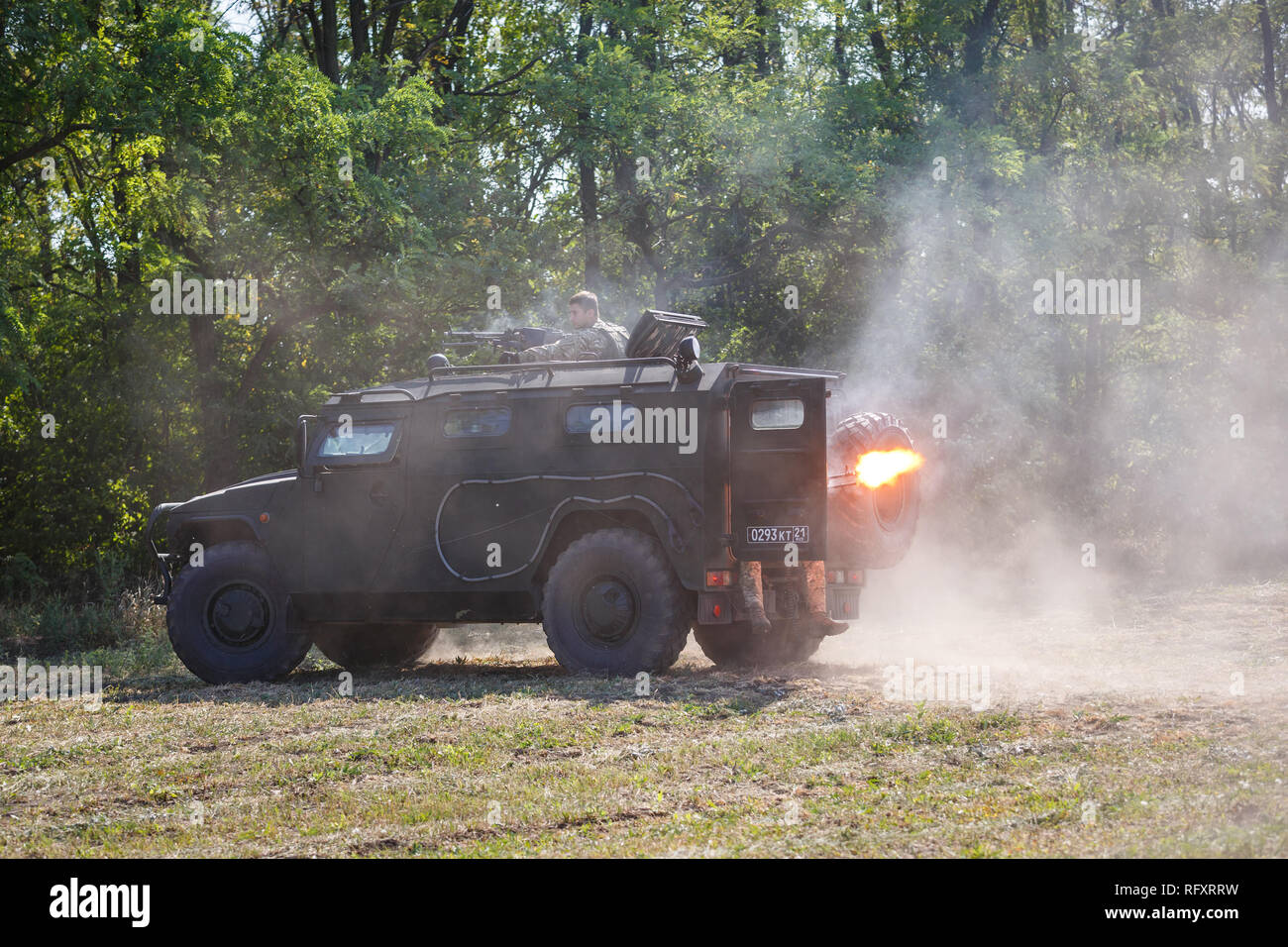 Historical festival Sambek Heights. Soldiers of special purpose ...