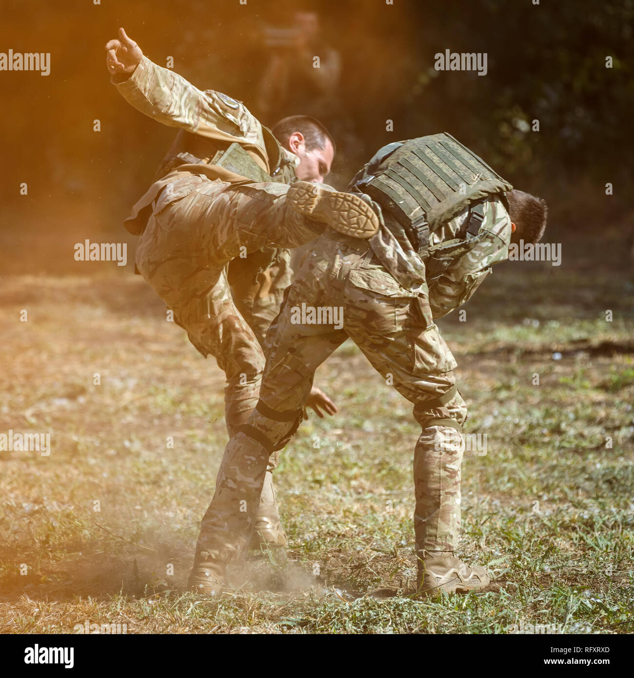 Historical festival Sambek Heights. Soldiers of special purpose ...