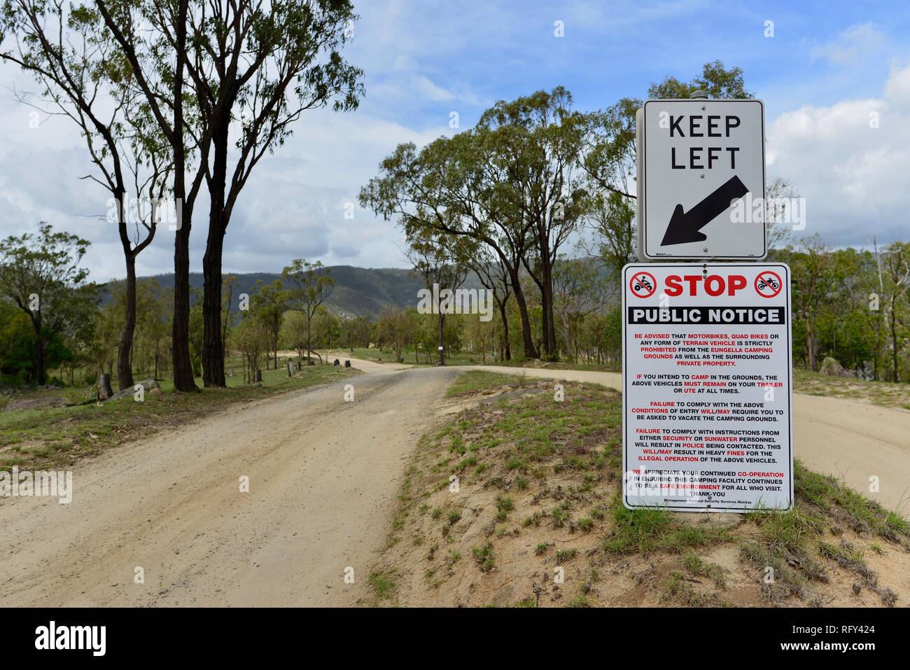 Keep Left Road Sign On High Resolution Stock Photography and Images - Alamy
