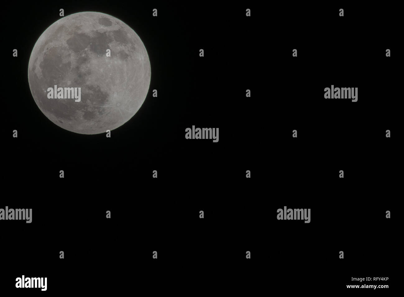 The Moon As Seen During 2019 Lunar Eclipse Stock Photo - Alamy