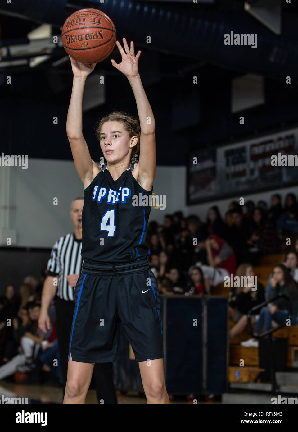 Girls basketball action with University Prep vs. Central Valley High ...