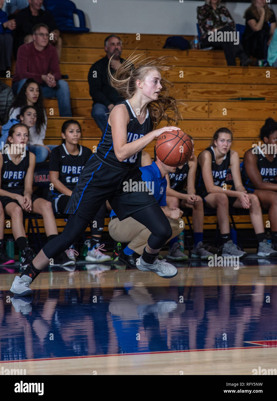 Girls basketball action with University Prep vs. Central Valley High ...