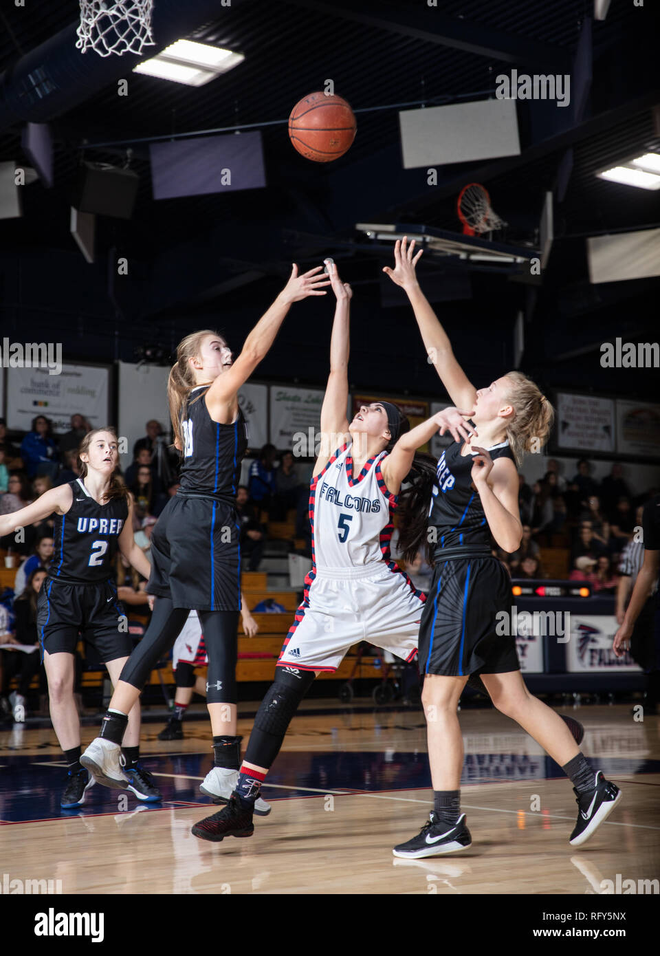 Girls basketball action with University Prep vs. Central Valley High ...