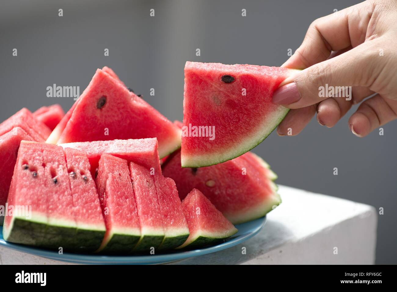 Watermelon picking hi-res stock photography and images - Alamy