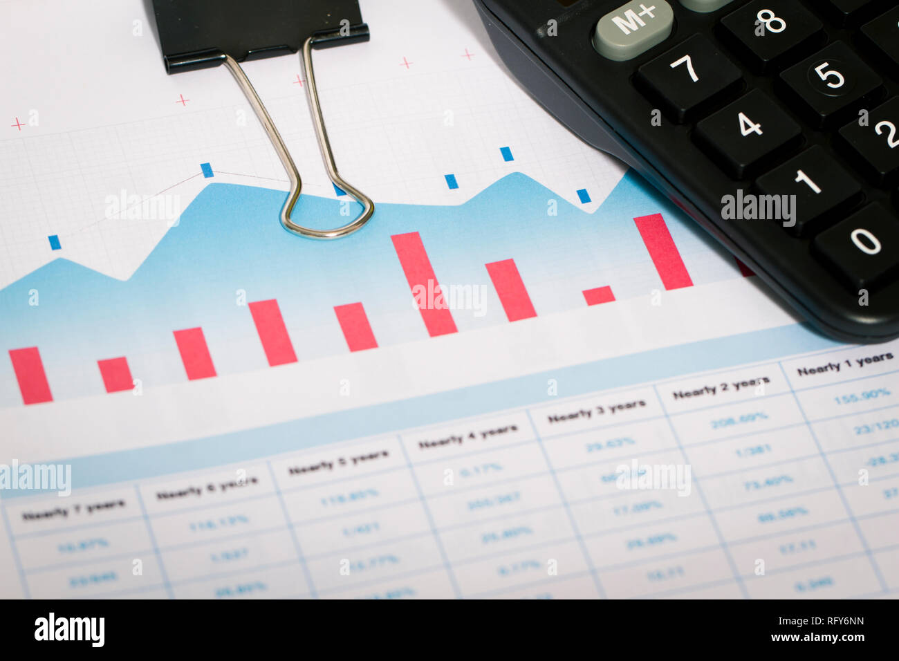 Financial stock market statistics chart Stock Photo - Alamy