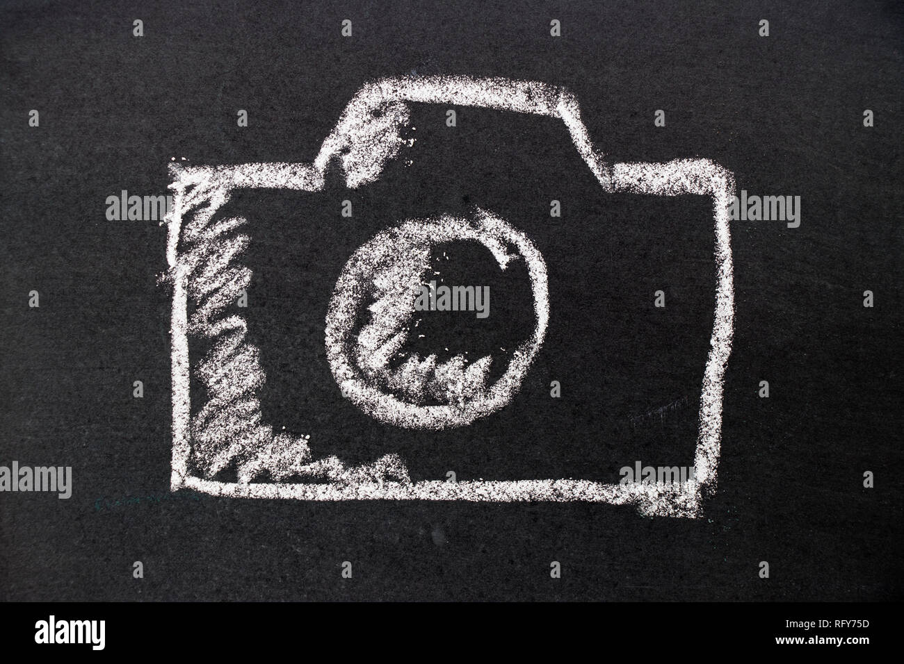 Hand drawing lens photo camera hi-res stock photography and images - Alamy
