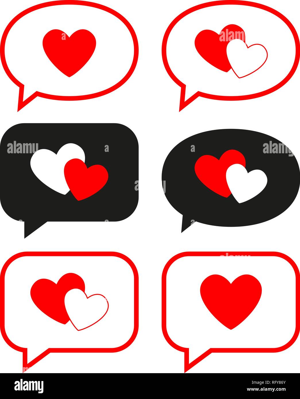Flat love Stock Vector Images - Alamy