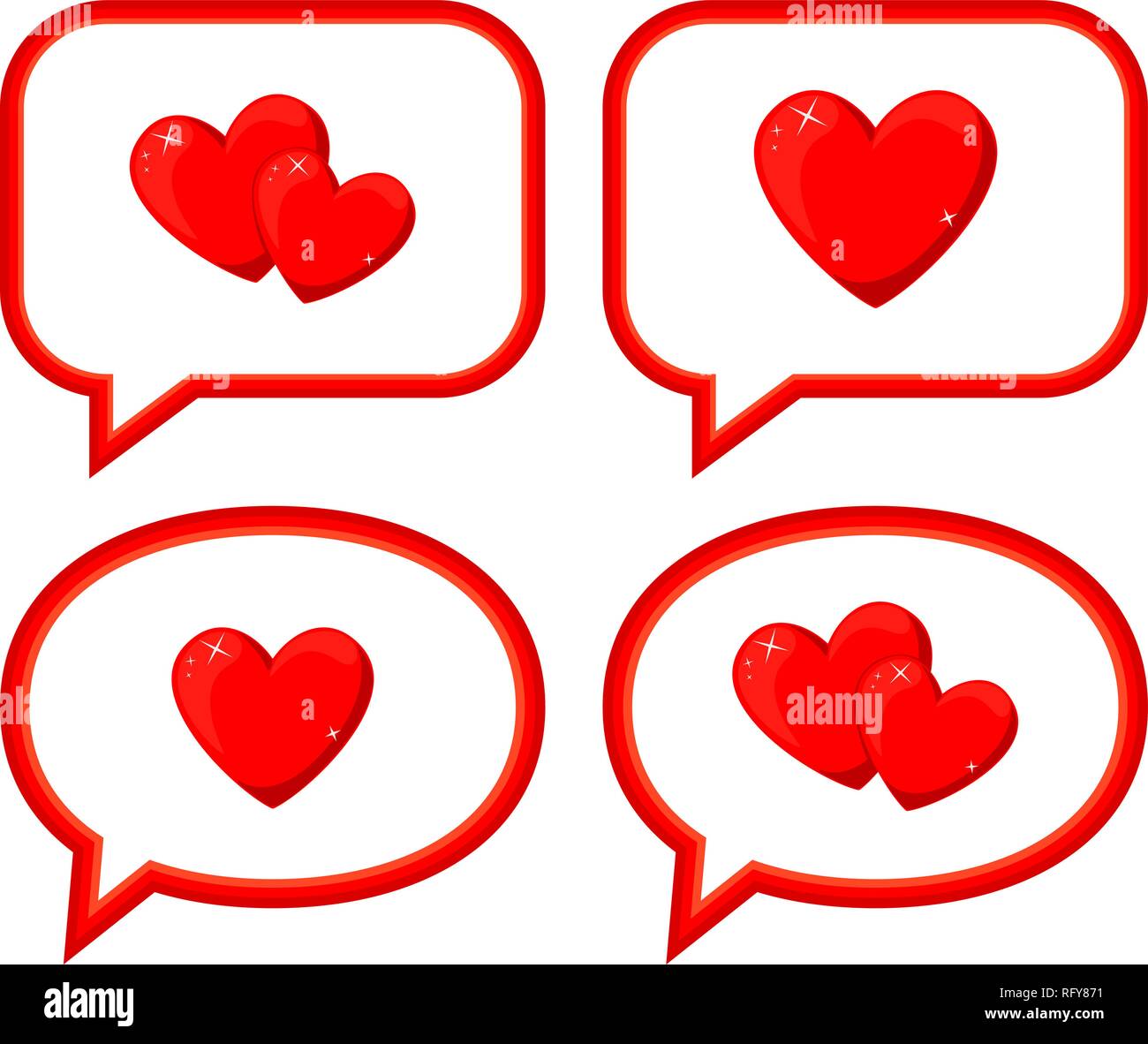 Various messages Stock Vector Images - Alamy