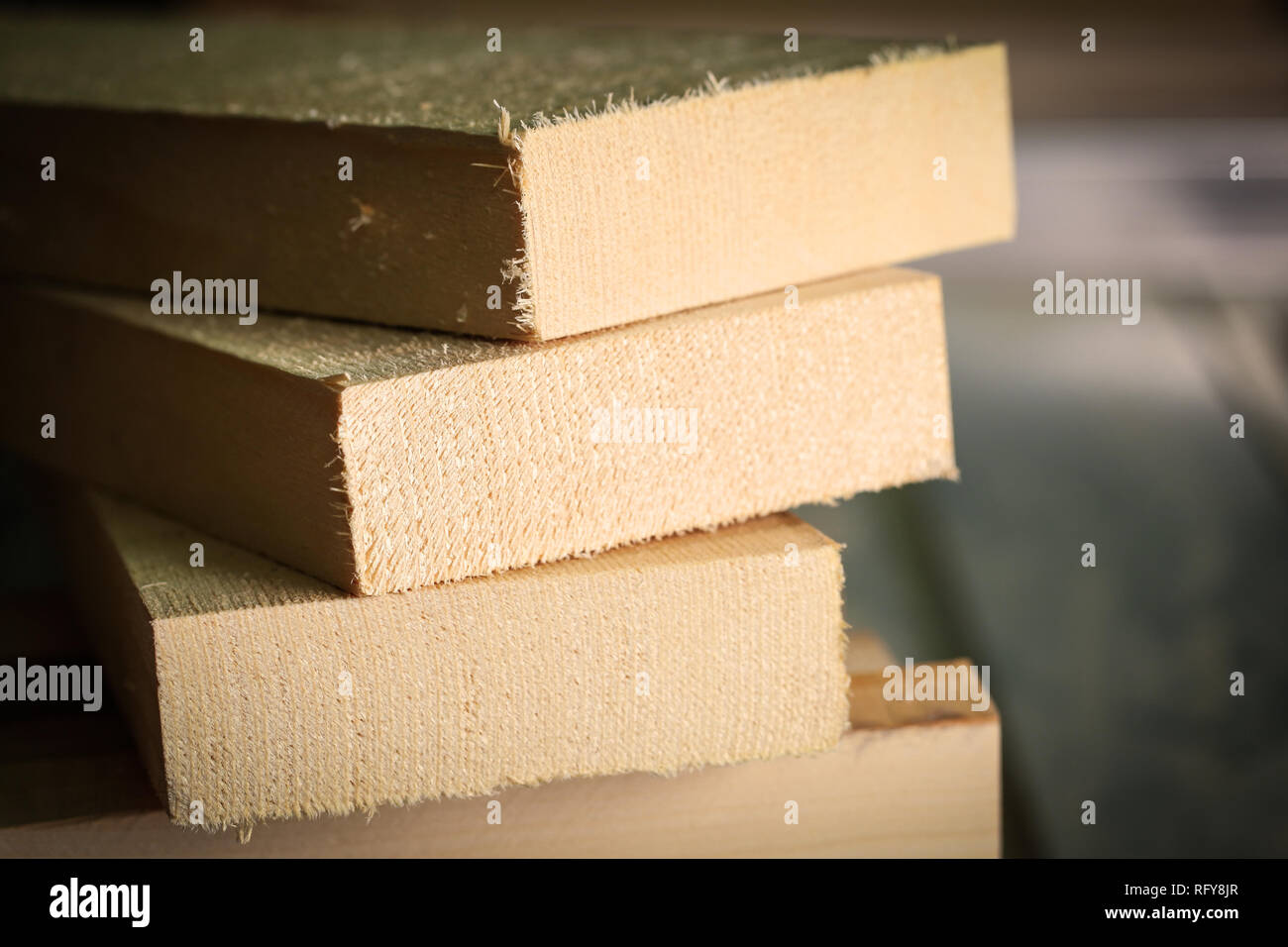 stack of wooden boards for construction Stock Photo - Alamy