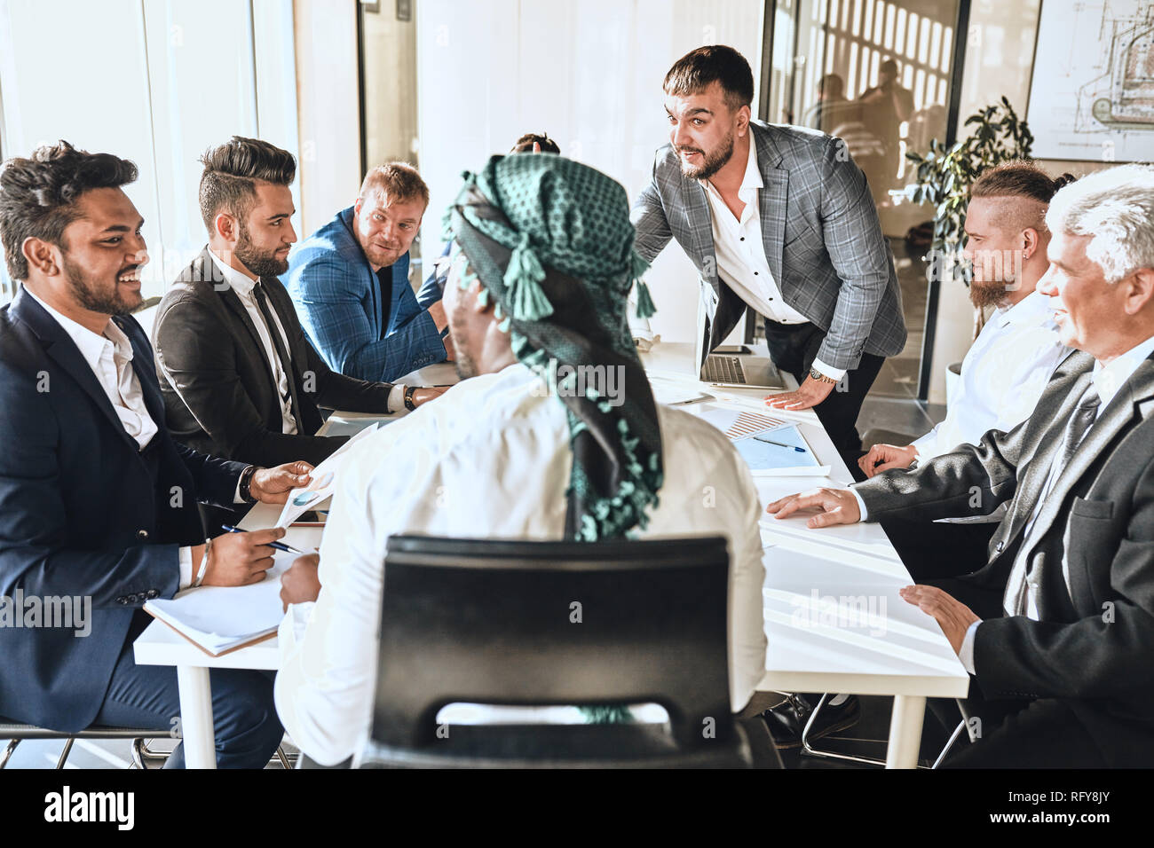 meeting with multiracial business people Stock Photo - Alamy meeting with multiracial business people Stock Photo - Alamy