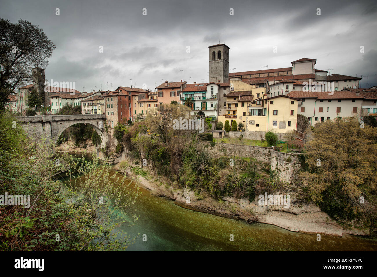 Devils bridge in cividale italy hi-res stock photography and images - Alamy