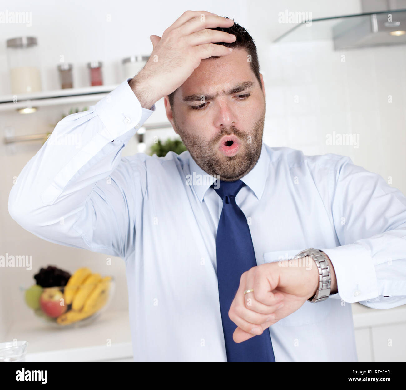 Overweight businessman stress hi-res stock photography and images - Alamy