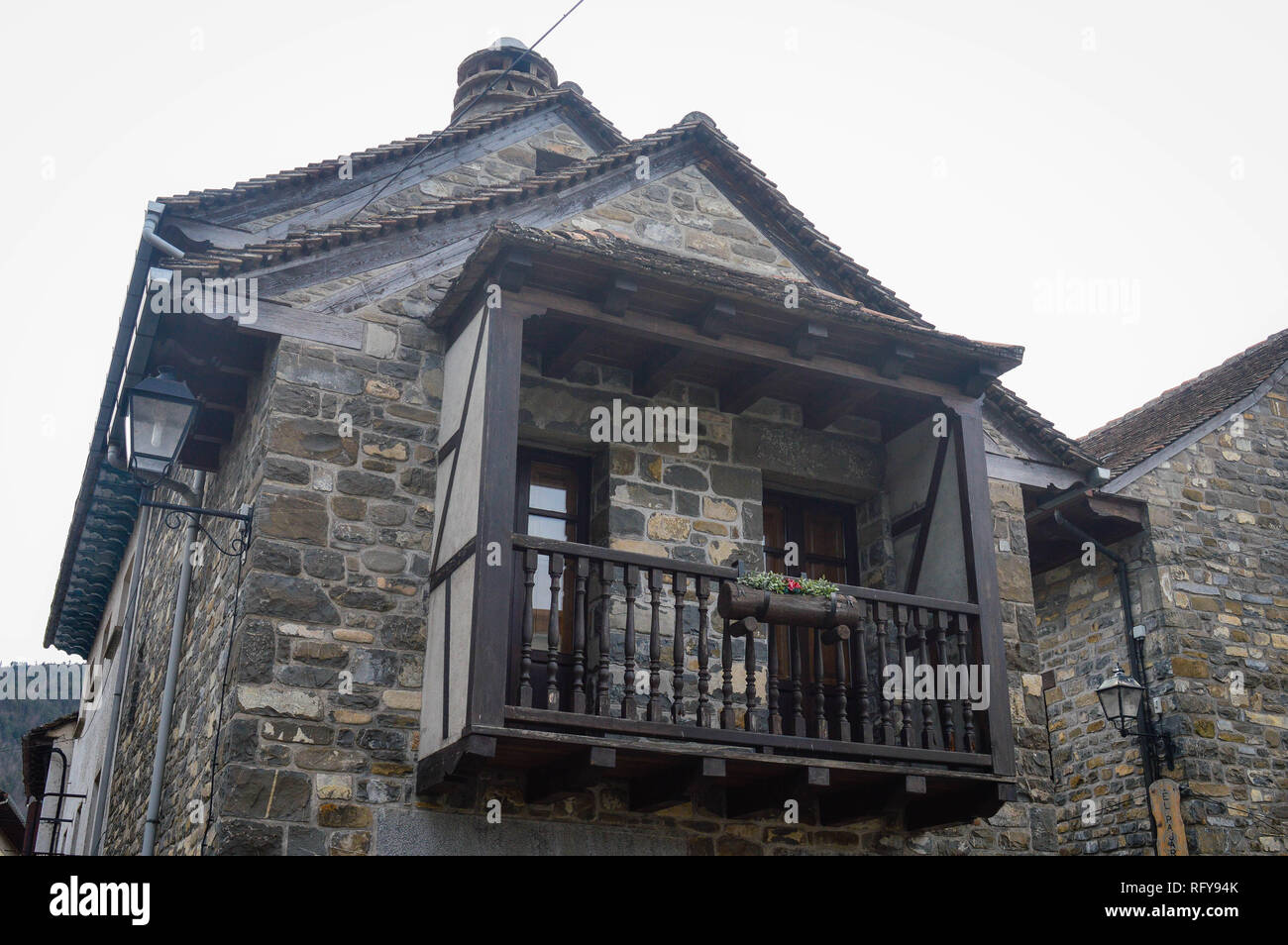 Trip to the town of Anso Spain Stock Photo - Alamy