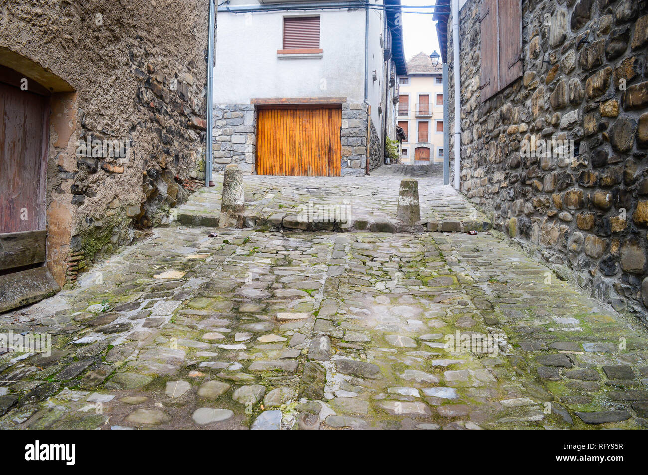 Trip to the town of Anso Spain Stock Photo - Alamy