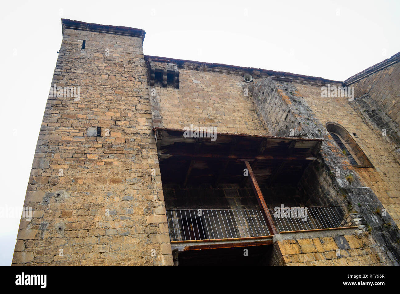 Trip to the town of Anso Spain Stock Photo - Alamy
