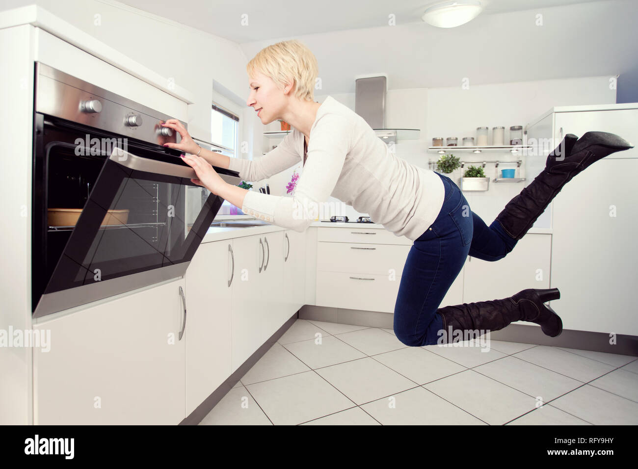 Levitating woman hi-res stock photography and images - Alamy